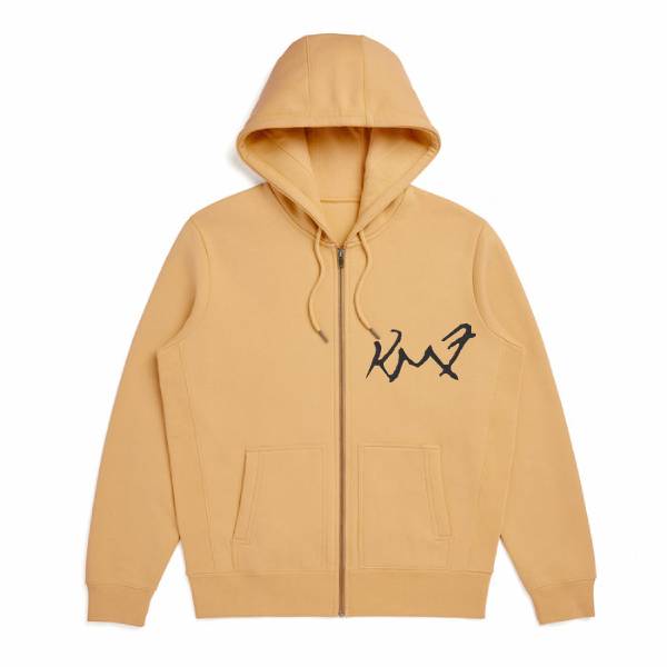 Camel Zip-Up Hoodie – Keep Moving Forward